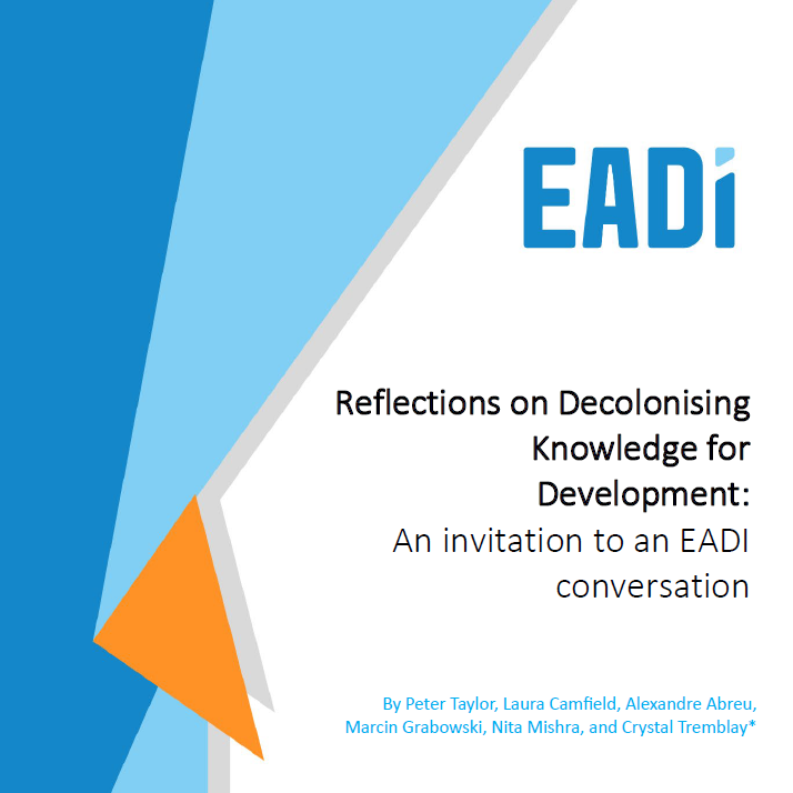 New EADI Reflection Paper on Decolonising Knowledge for Development